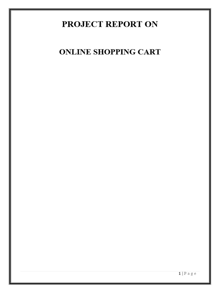 File Report | PDF | Online Shopping | World Wide Web