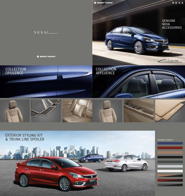 Ciaz Accessories Brochure | PDF | Car Manufacturers | Automotive ...