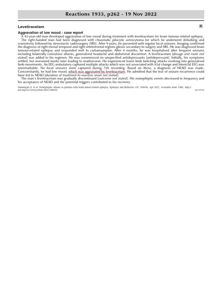 Ac Lit 1471 Abs | PDF | Epilepsy | Medicine