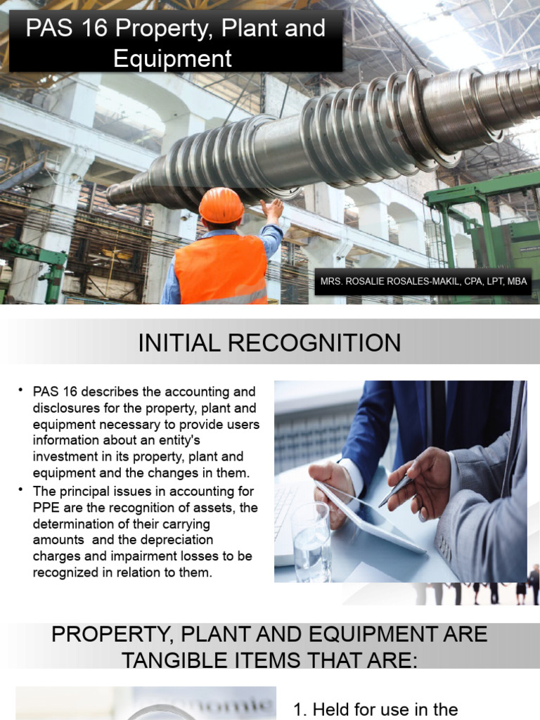 PAS 16 - Property Plant and Equipment | Download Free PDF | Depreciation | Financial Services