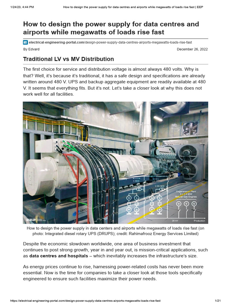 Power Supply Design for Data Centers | PDF | Power Supply | Electric ...