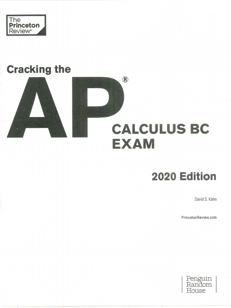 AP Calculus BC Princeton Review 2020 | PDF