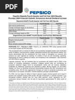PepsiCo 2023 Financial Overview | PDF | Equity (Finance) | Net Income