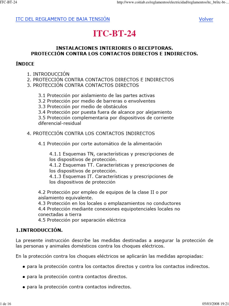 Protección Eléctrica: Contactos Directos e Indirectos | PDF | Aislador (Electricidad ...