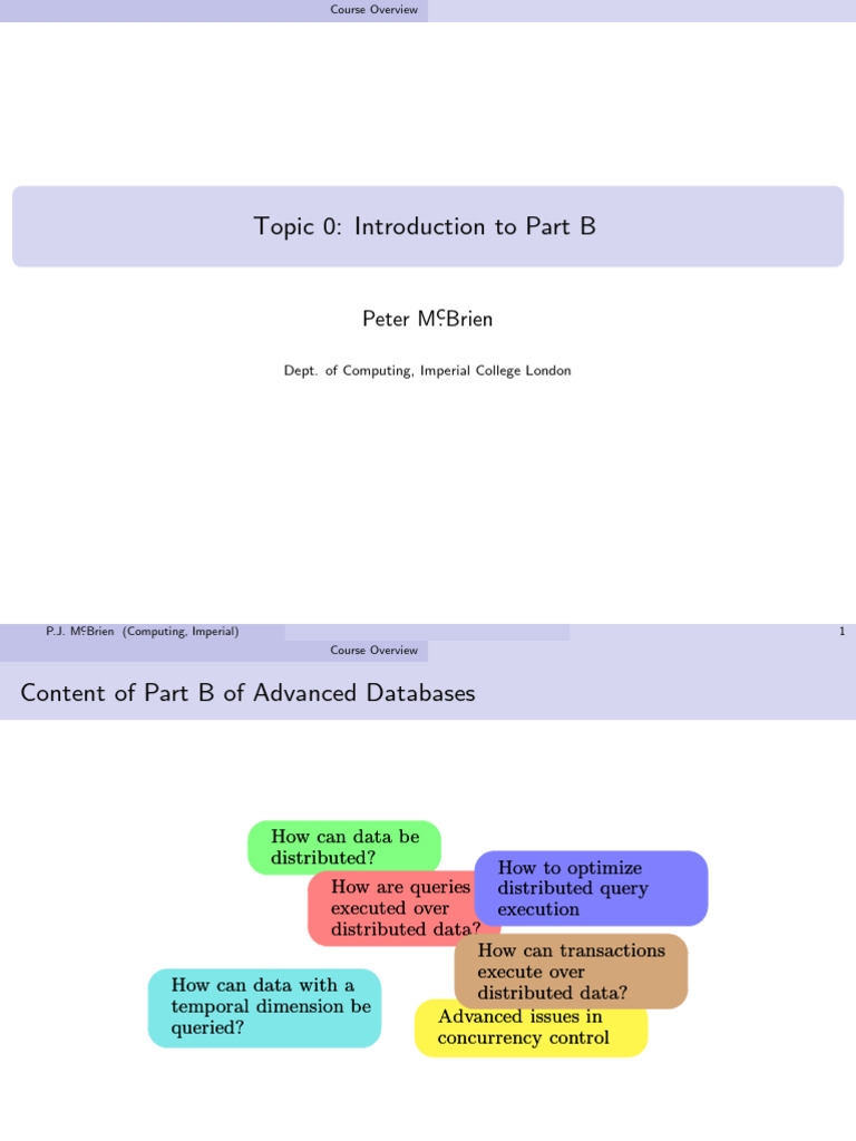 Databases B Slides | PDF | Databases | Relational Database Databases B Slides | PDF | Databases | Relational Database