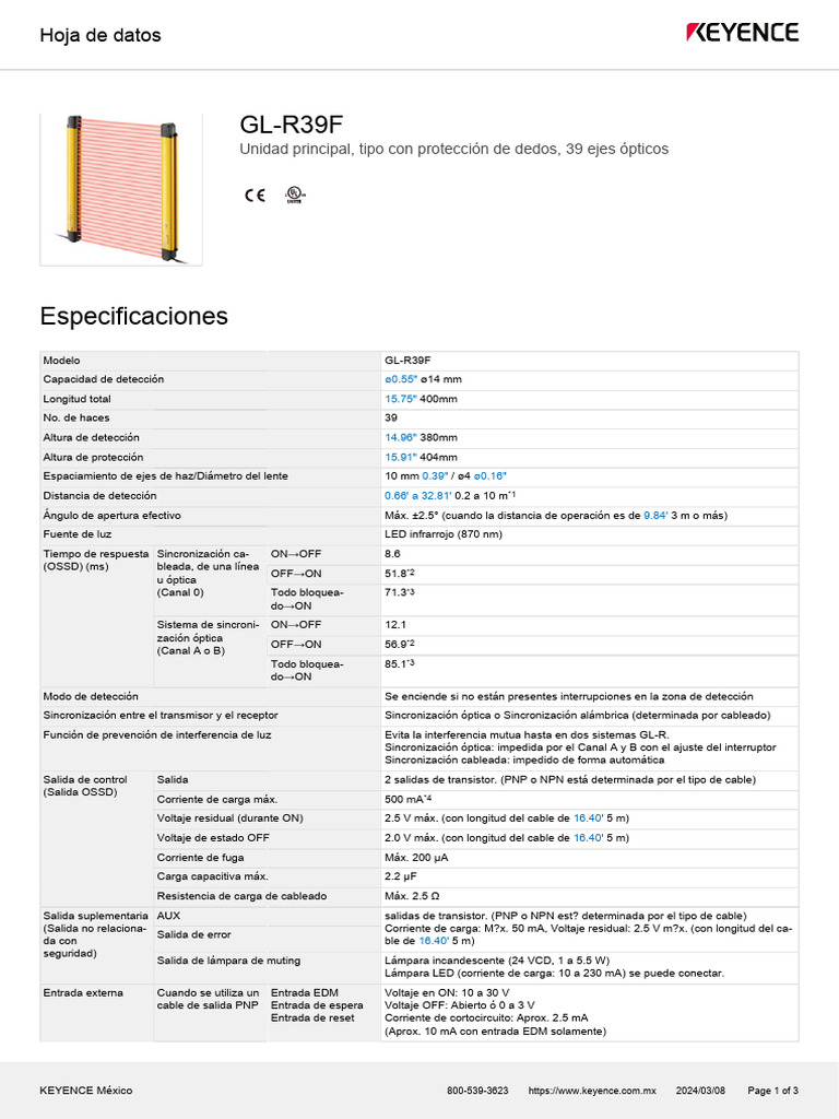 GL R39F Datasheet | PDF | Óptica | Transistor de unión bipolar