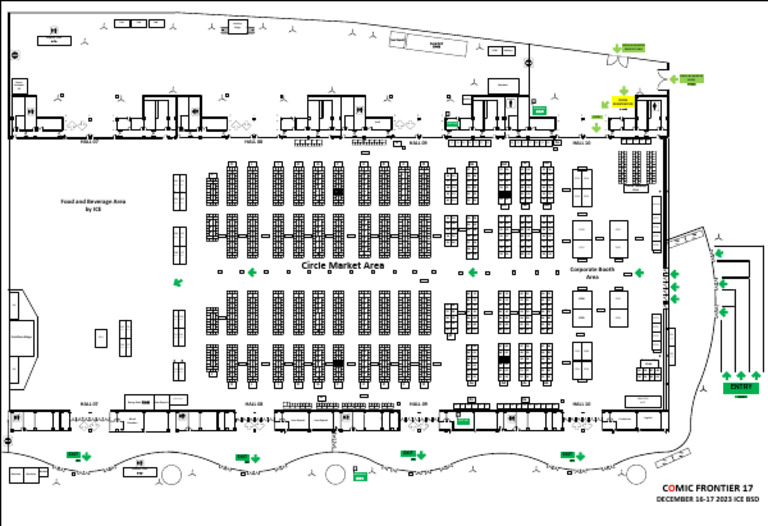 Comic Frontier 17 Circle Floormap | PDF