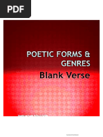 Free Verse vs Blank Verse | PDF