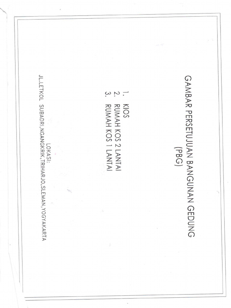 Gambar Izin IMB | PDF