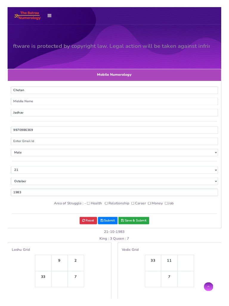 The Batraa Numerology 1 | PDF | Wealth