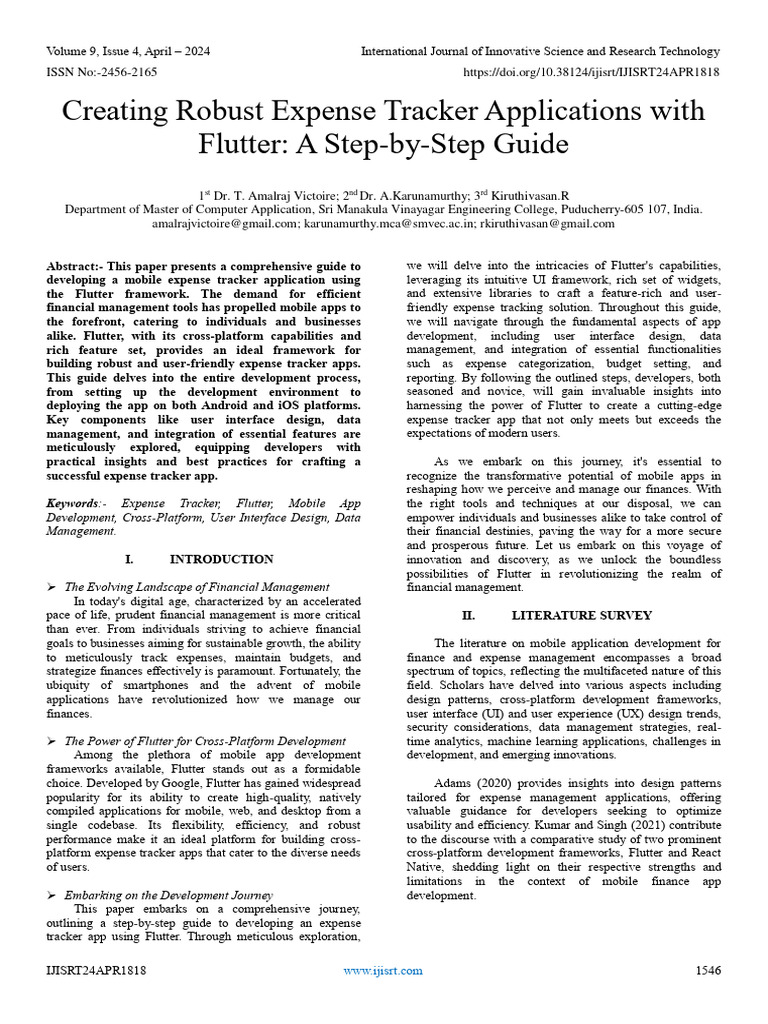 Creating Robust Expense Tracker Applications with Flutter: A Step-by ... Creating Robust Expense Tracker Applications with Flutter: A Step-by ...