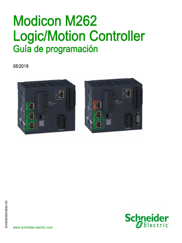Modicon M262 Logic - Motion Controller Guía de Programación | PDF ...