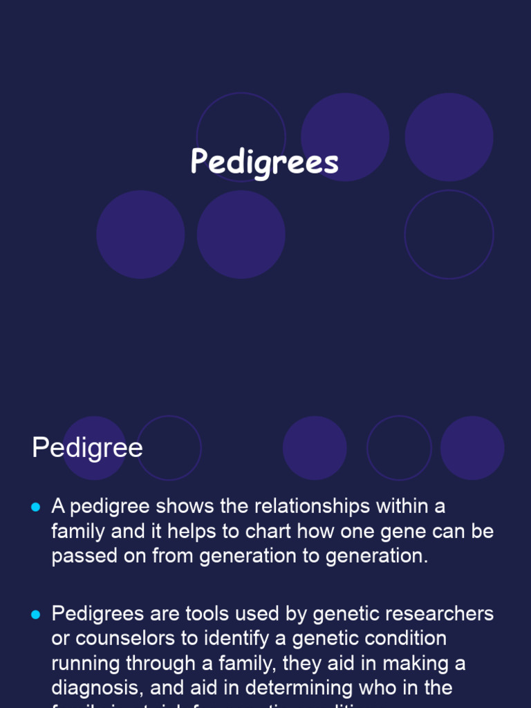 Pedigrees | PDF | Genetic Disorder | Genotype