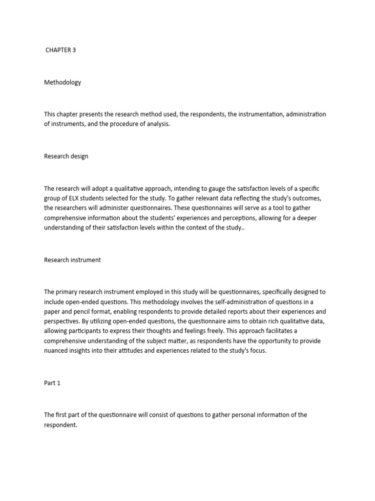Research Design-WPS Office | PDF | Questionnaire | Methodology
