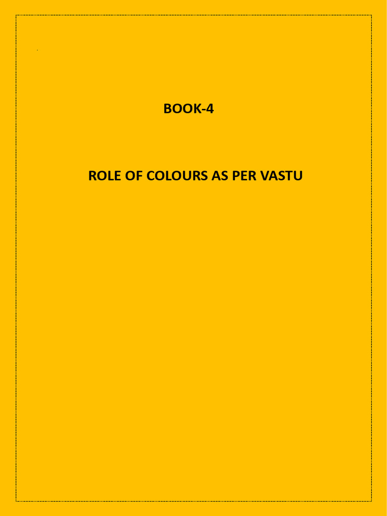book-4.pdf ROLE OF COLOURS & VASTU | PDF | Color