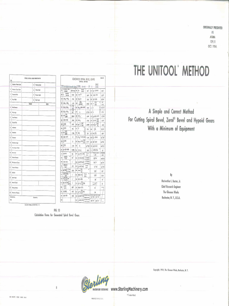 1406328681-363784 Unitool Gleason | PDF