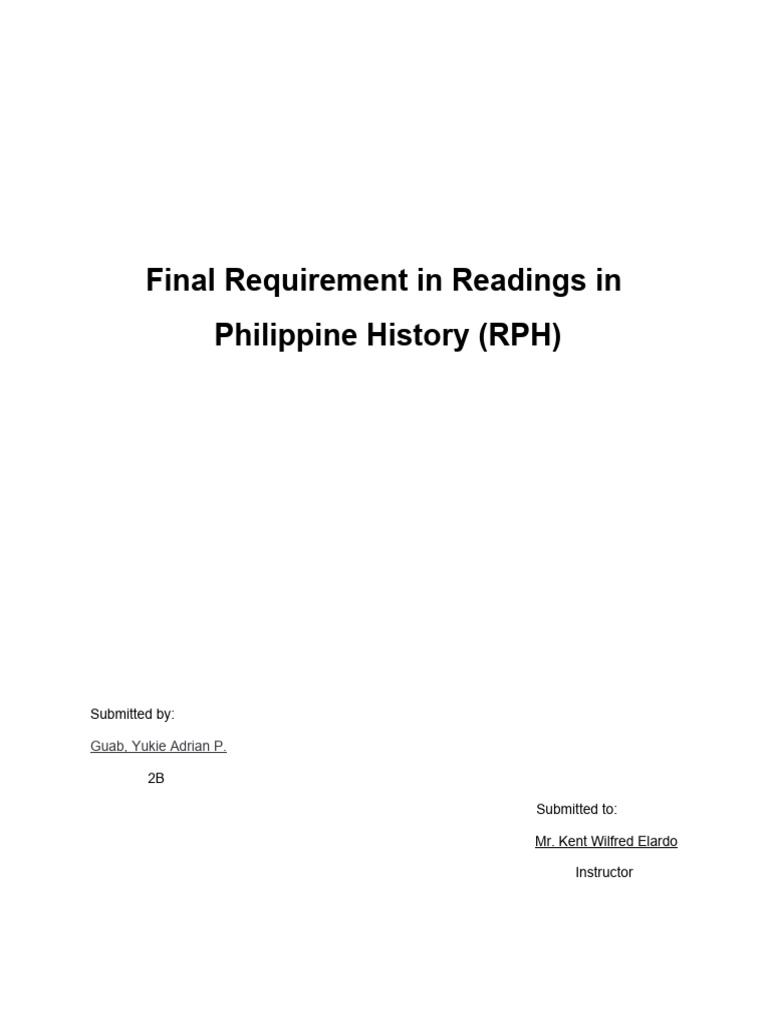 Front Cover RPH | PDF