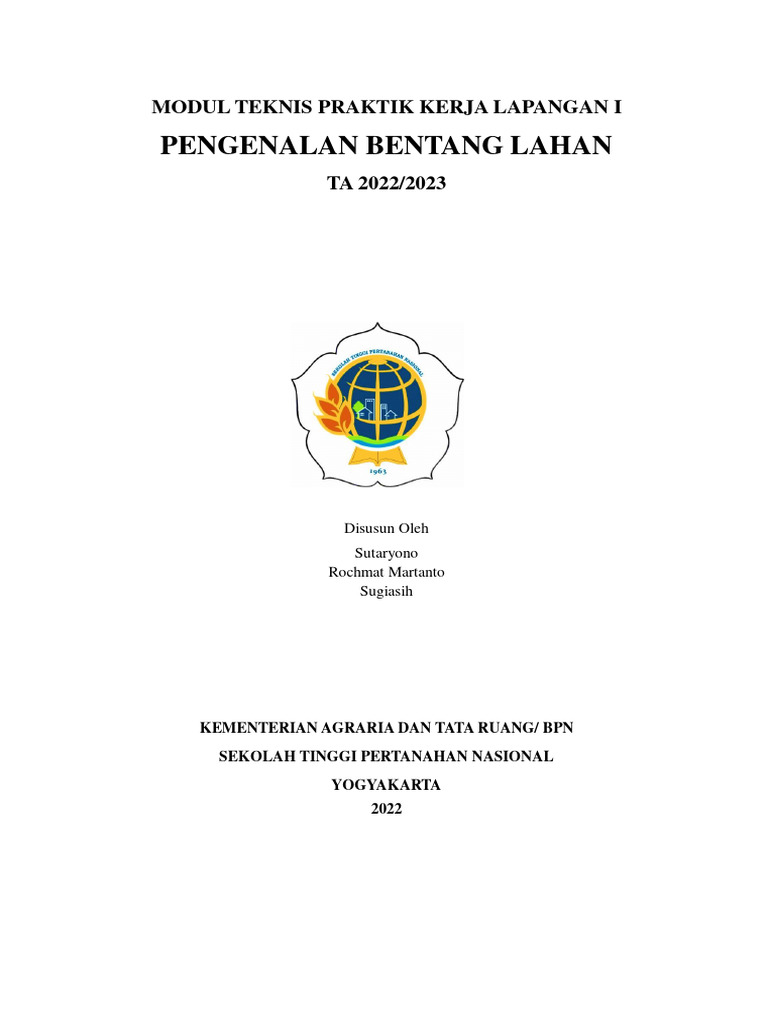 Modul Teknis PKL Bentang Lahan 2022_final | PDF