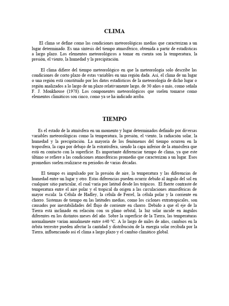 Tema 2 Climatologia | PDF | Clima | Clima