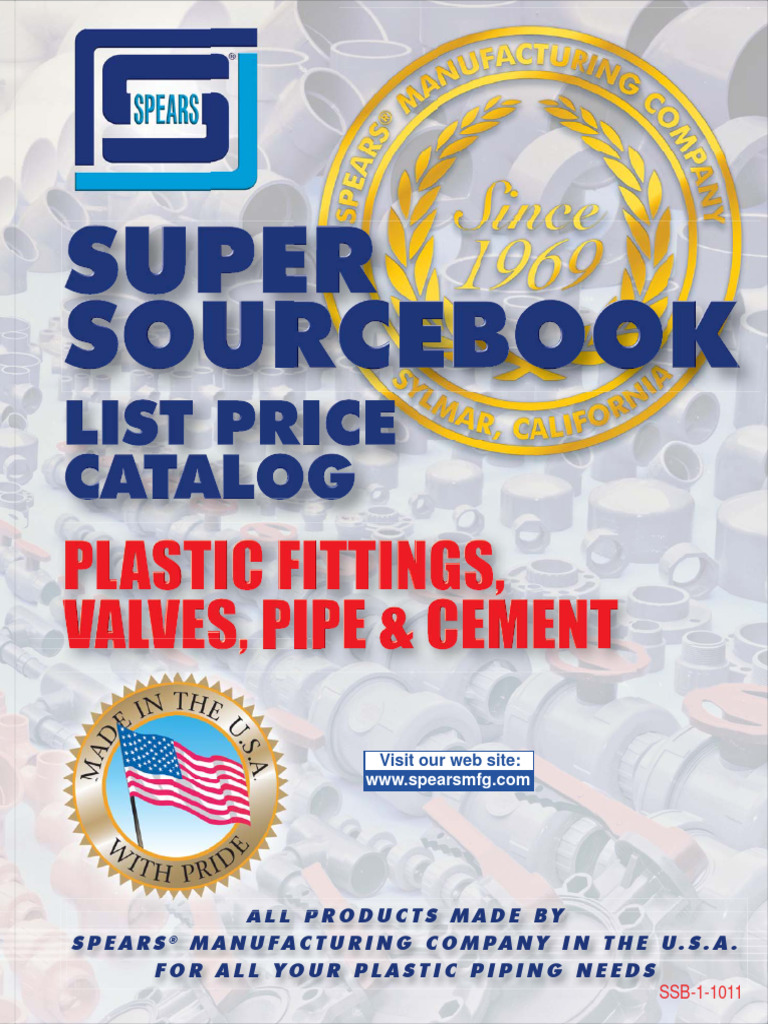 Catalogo Spears | PDF | Pipe (Fluid Conveyance) | Valve