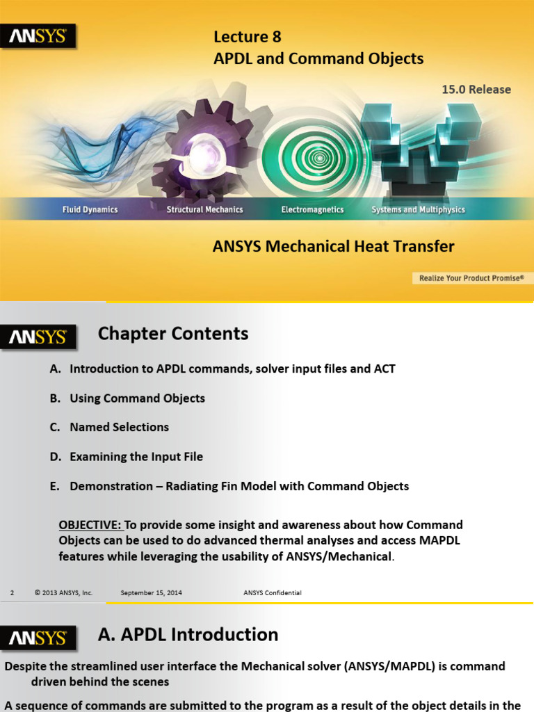 ANSYS APDL Command Objects Guide | PDF | Graphical User Interfaces | Heat Transfer
