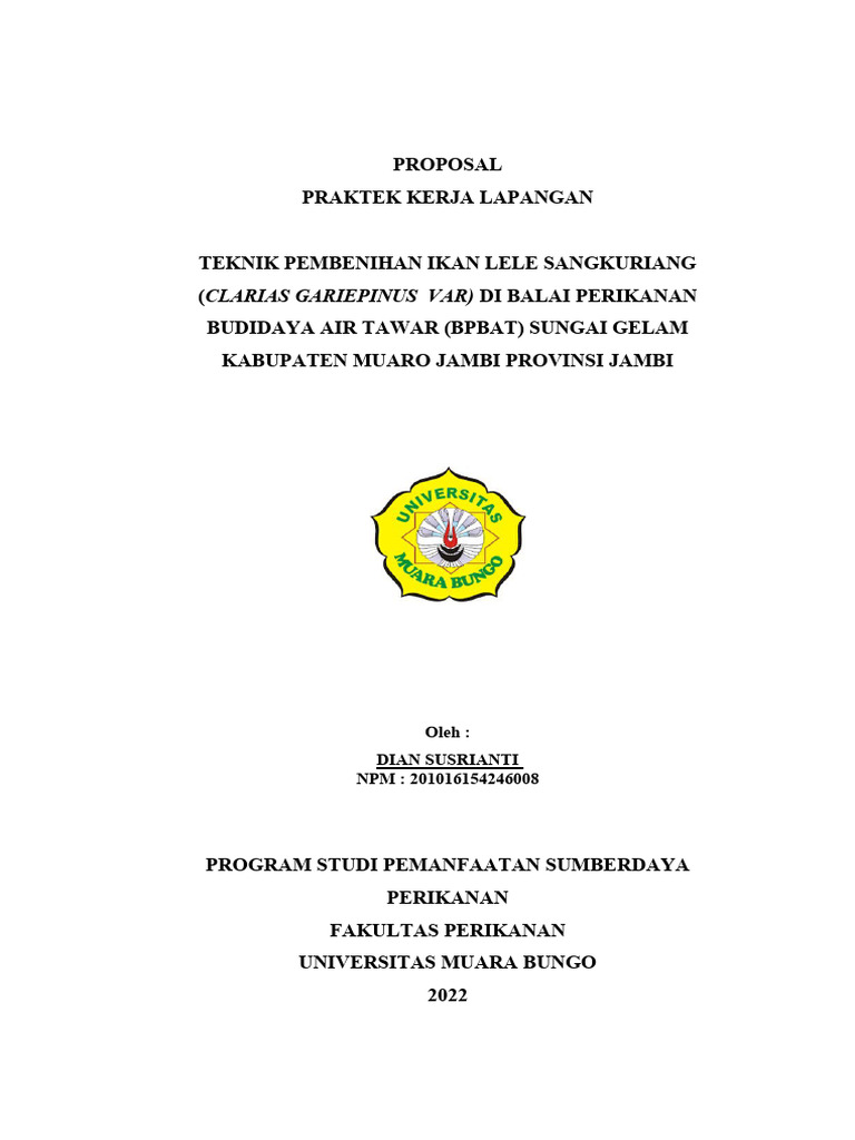 Proposal PKL Lele 2 | PDF