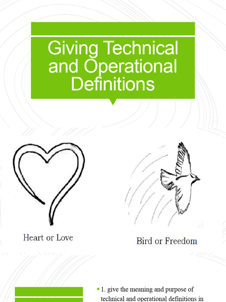 Understanding Technical vs Operational Definitions | PDF | Information ...