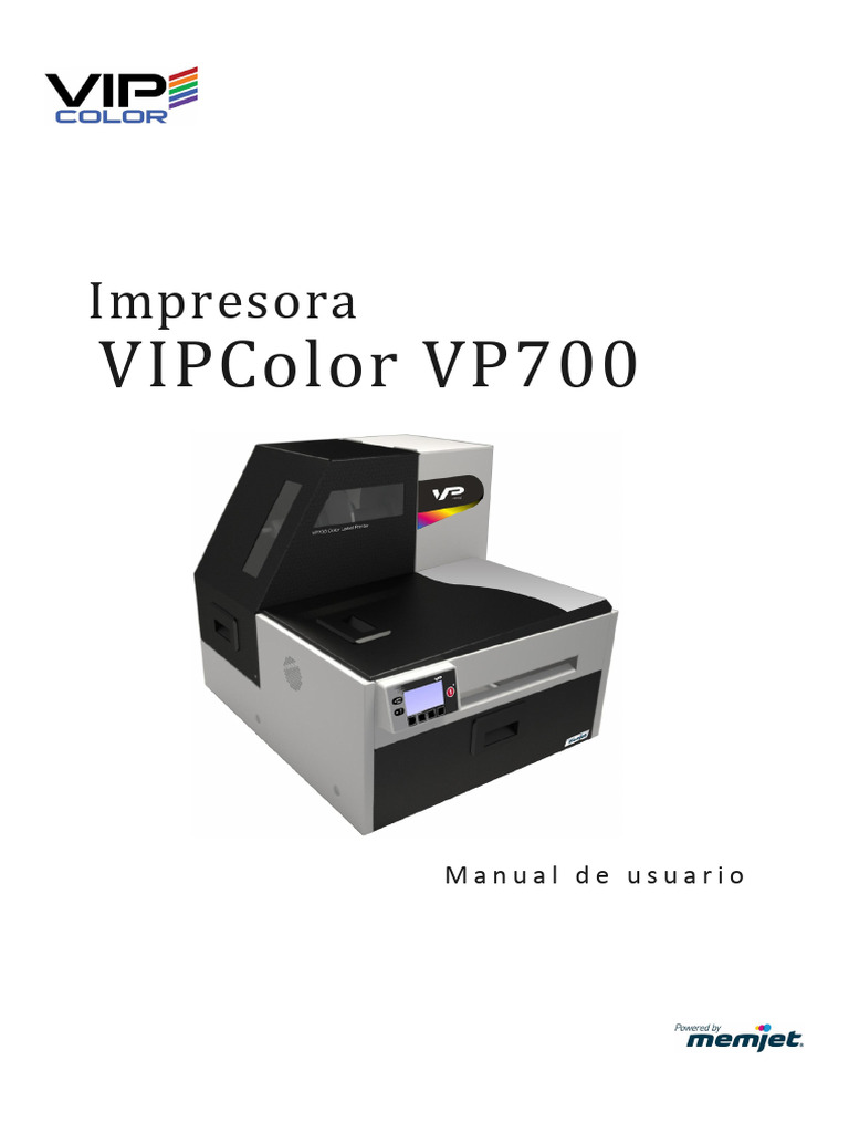 Impresora. VIPColor VP700 | PDF | Impresora (Computación) | Dirección IP