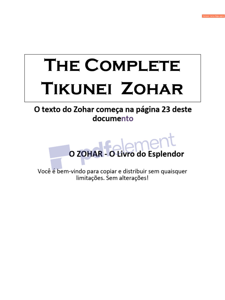 O Zohar - O Livro do Esplendor | PDF