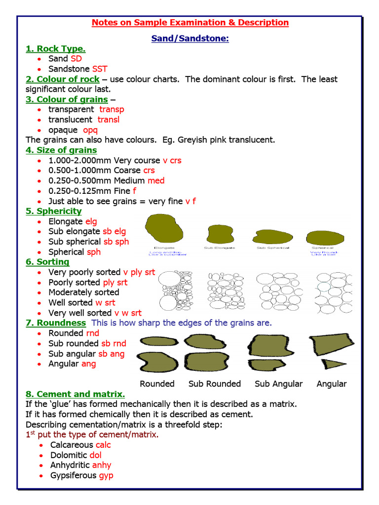 Rock Description | Download Free PDF | Crystal | Porosity