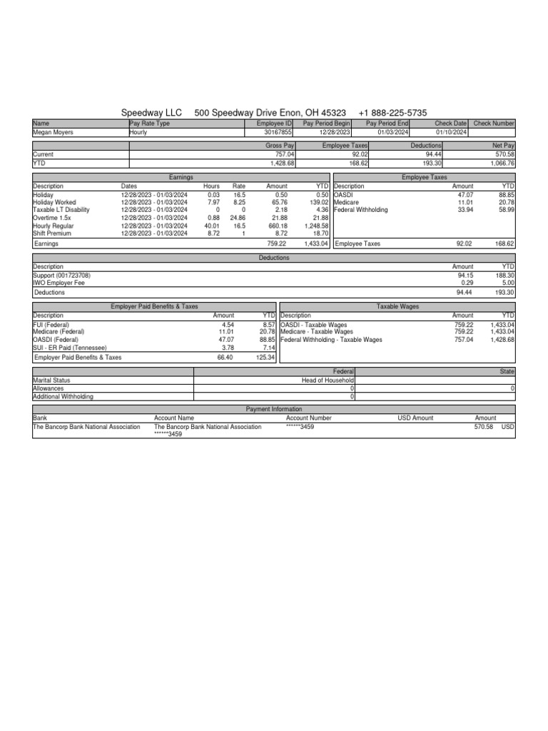 INT085 Payslip to Print Report Design 03-12-2024 (3) | PDF | Social ...