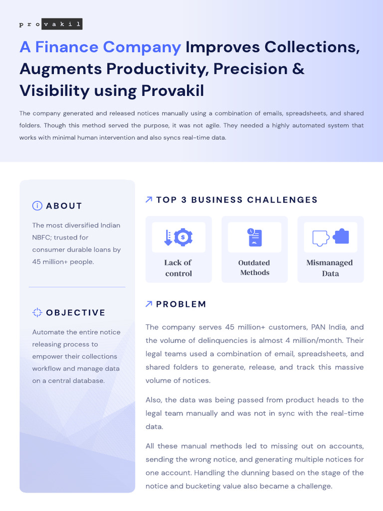 Legal Collections Case Study | Download Free PDF | Databases ...