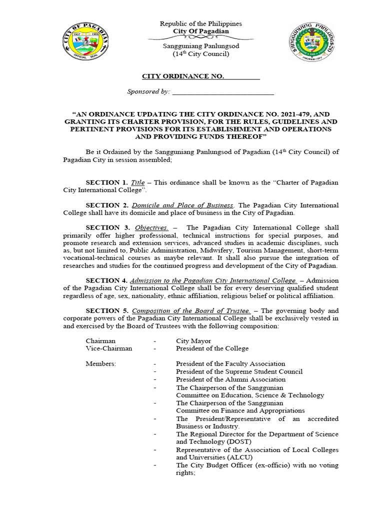 2021-490-Amendment-PCIC (Final) | PDF | Board Of Directors | Presidents ...
