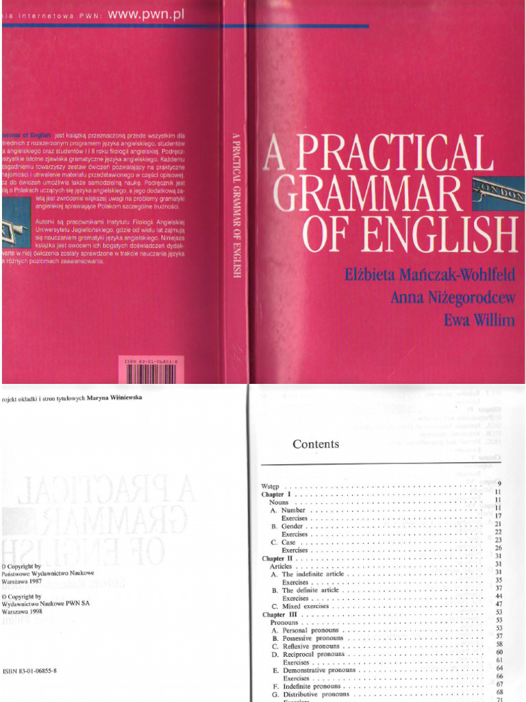 A Practical Grammar of English E Mańczak-Wohlfeld - 231023 - 154809 | PDF