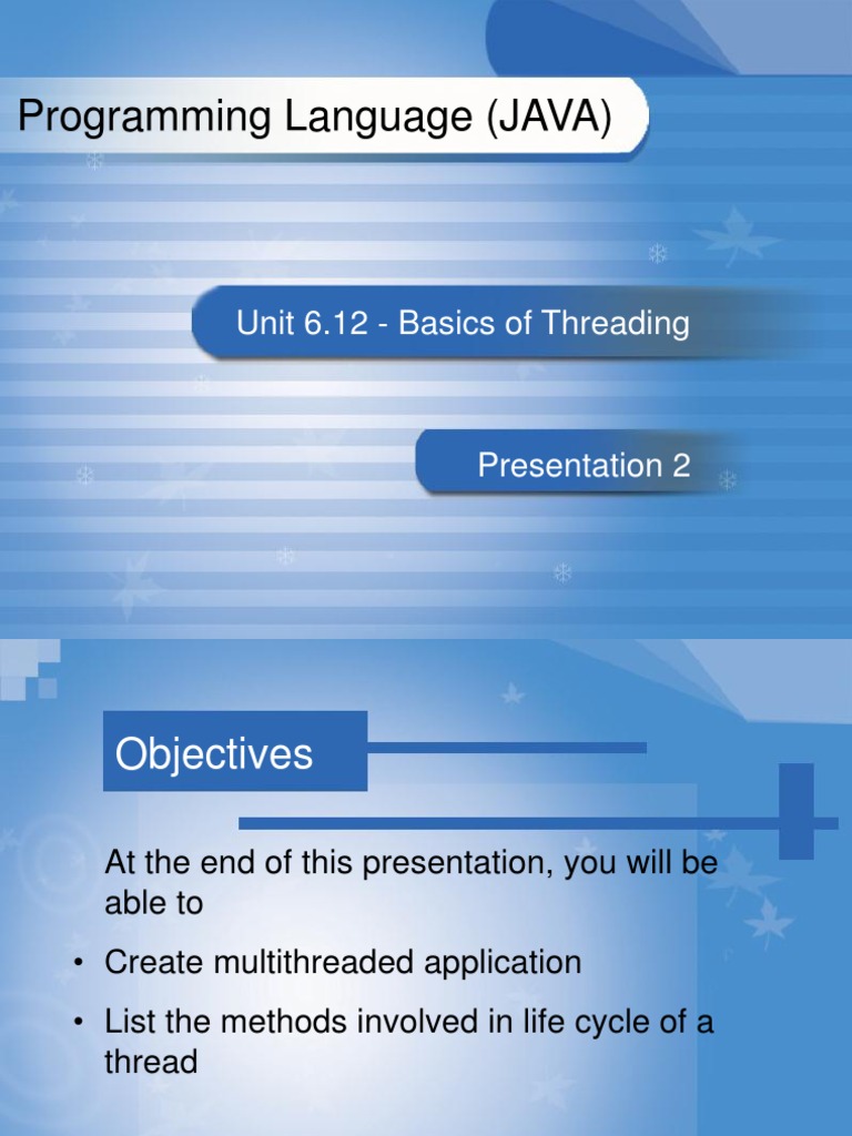Interactive Java Note - M06 - UN012 - P02 | PDF | Thread (Computing ...