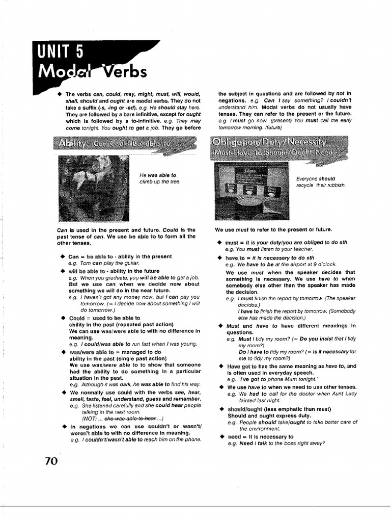 Modals Grammarway 4 | PDF