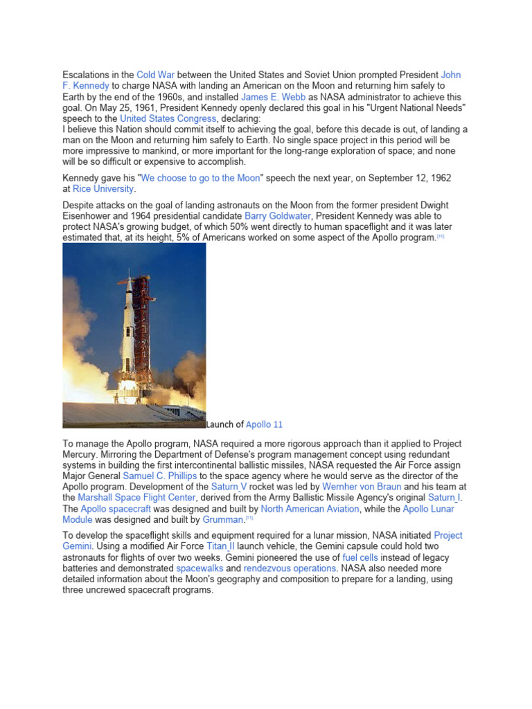 Nasa | PDF | Apollo Program | Nasa