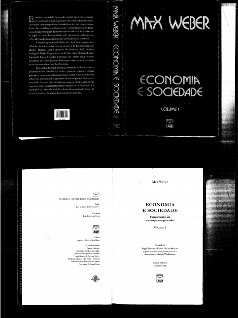 Weber, M Cap 1 Conceitos Sociológicos Fundamentais - Economia e ...