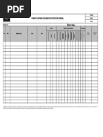 Planilla de Epp | PDF