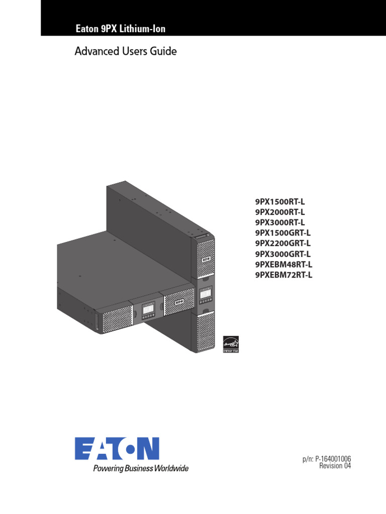 Eaton 9px Lithium User Guide | PDF | Waste | Polyethylene