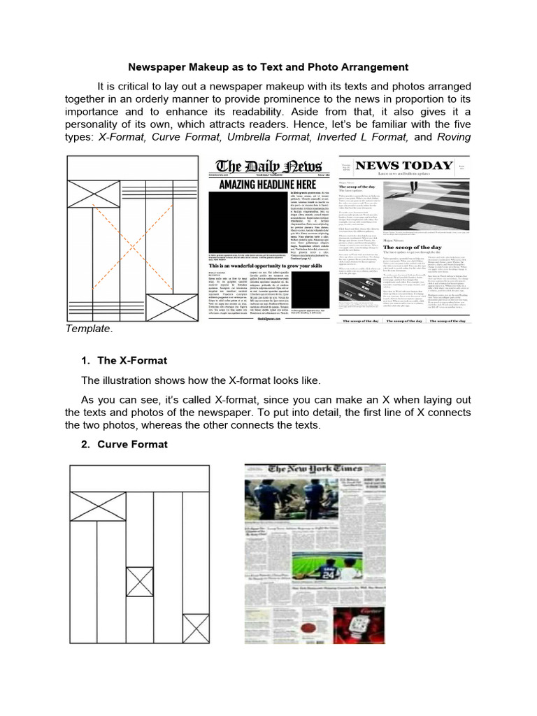 Newspaper Makeup As To Text and Photo Arrangement | PDF | Career ...
