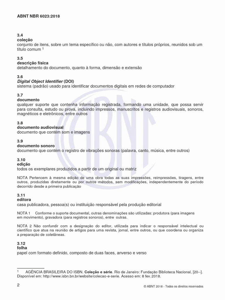 Abnt NBR 6023 - 2018 8 | PDF