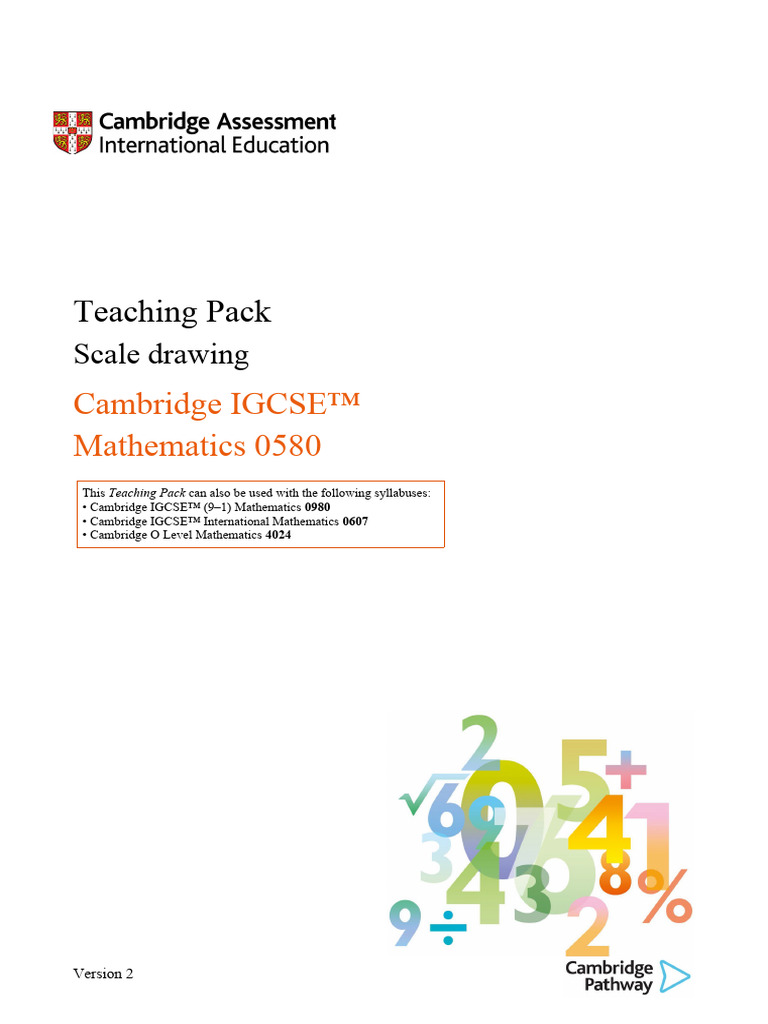 Scale Drawing Teaching Pack for IGCSE | PDF | Learning | Area