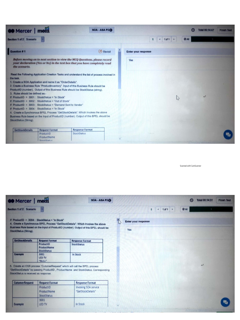 Soa Asa P2 Scenario | PDF