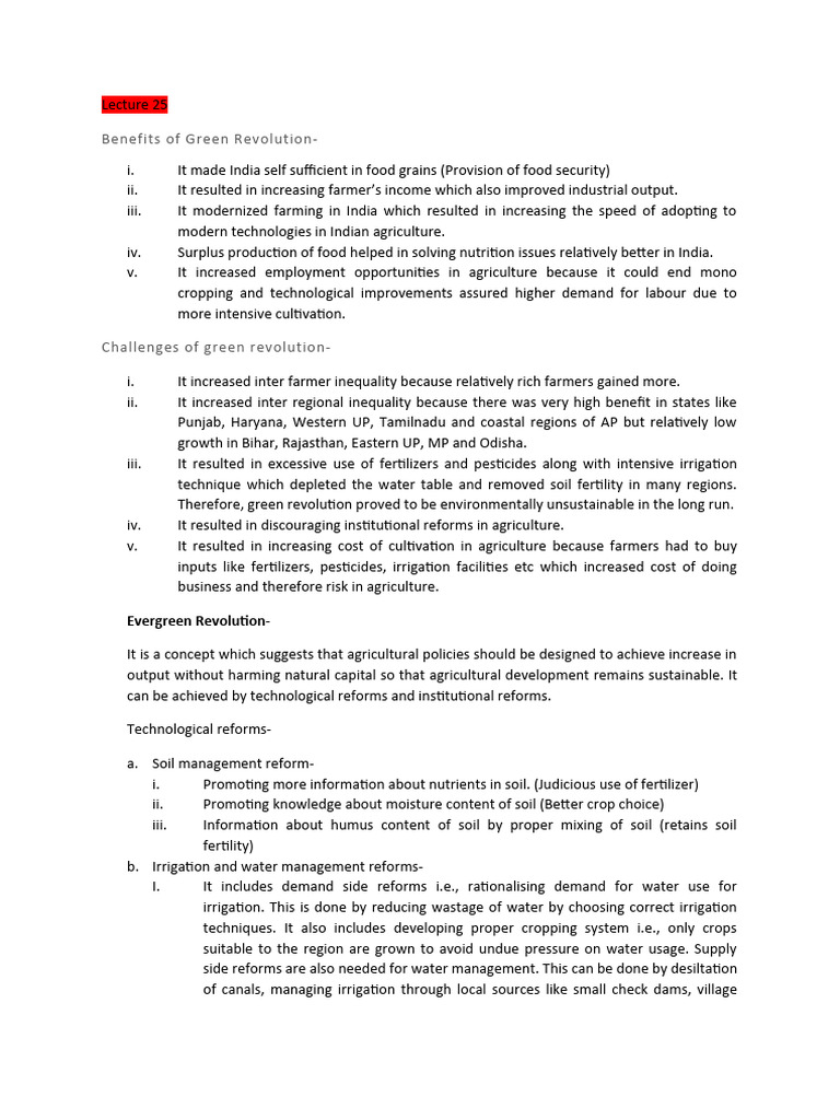 Lecture 25 | PDF | Agriculture | Leasehold Estate Lecture 25 | PDF | Agriculture | Leasehold Estate