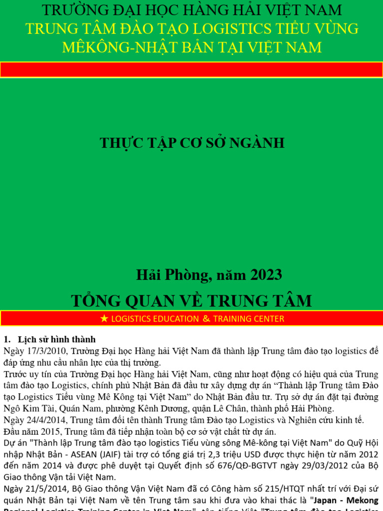 Gioi Thieu Ve Trung Tam 2023 | PDF