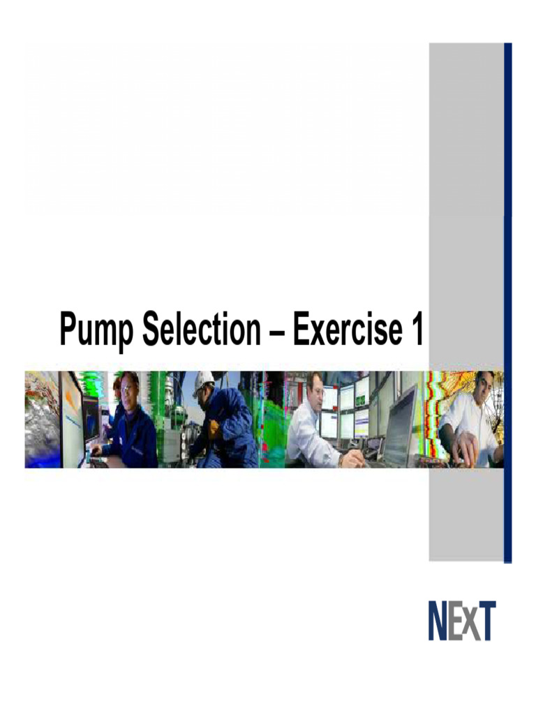 05 - ESP-Pump Selection-Exercise 1 | PDF | Horsepower | Pump