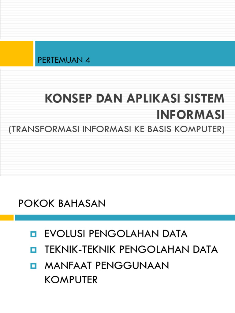 Pertemuan 4-Transformasi Ke Basis Komputer | PDF