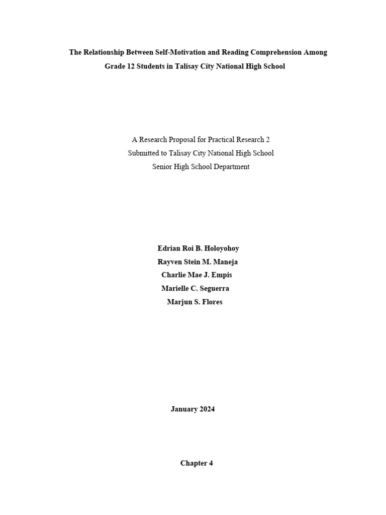 Template PR 2 Chapter 2 | PDF | Reading Comprehension | Cognitive Science