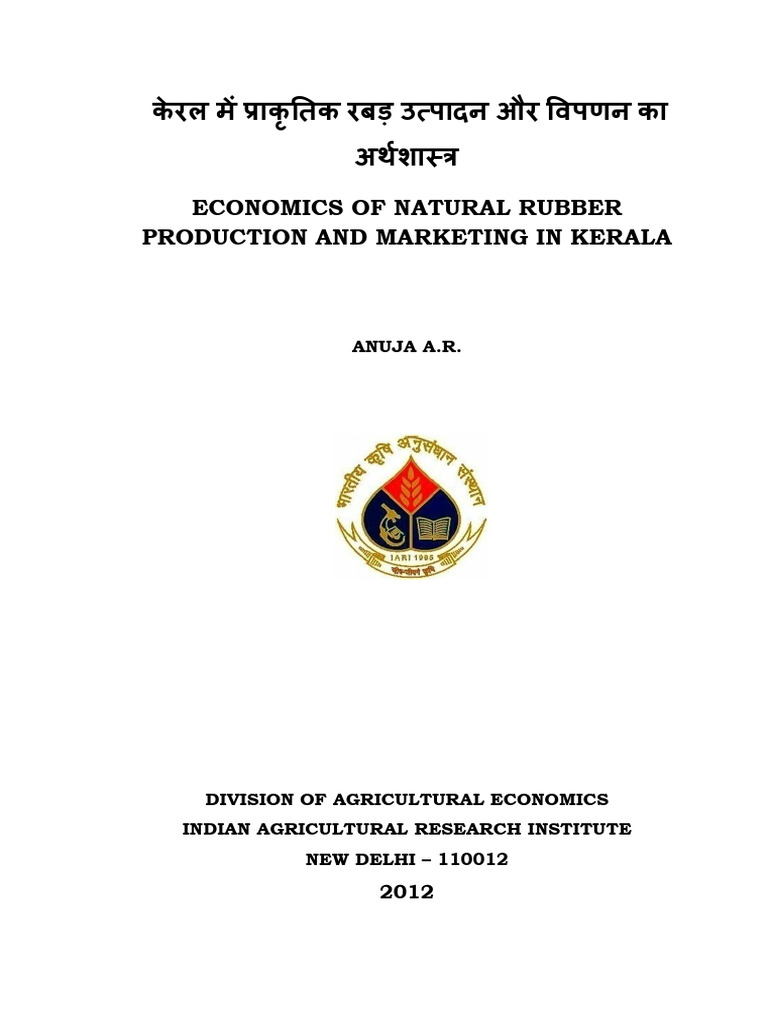 Natural Rubber Production and Marketing | PDF | Forecasting | Natural ...